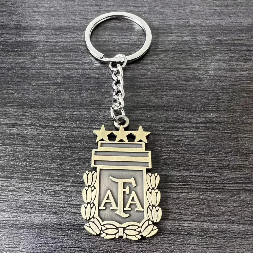 Europe's Football Leagues Club Keychain Soccer Club Logo Bronze ...