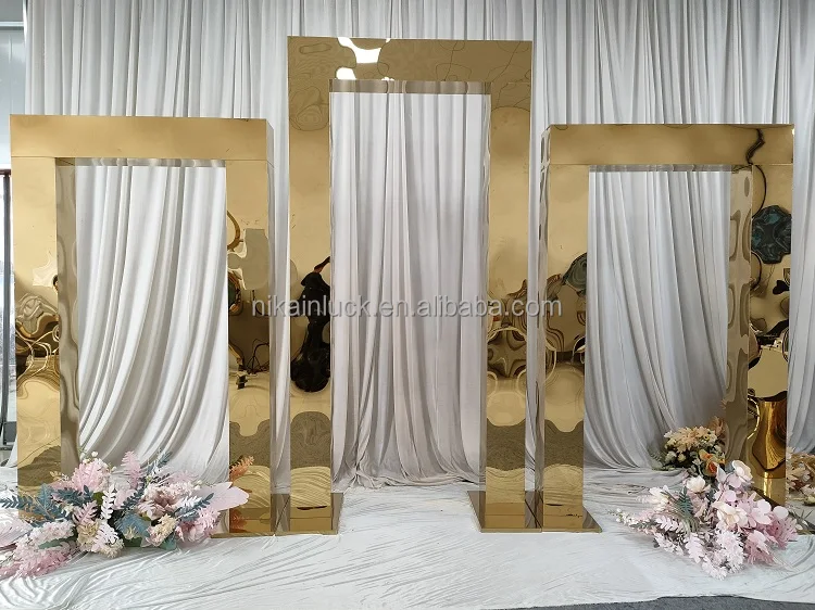 2024 LED Tunnel Wedding Arch Backdrop Geometry Wedding Walkway ...