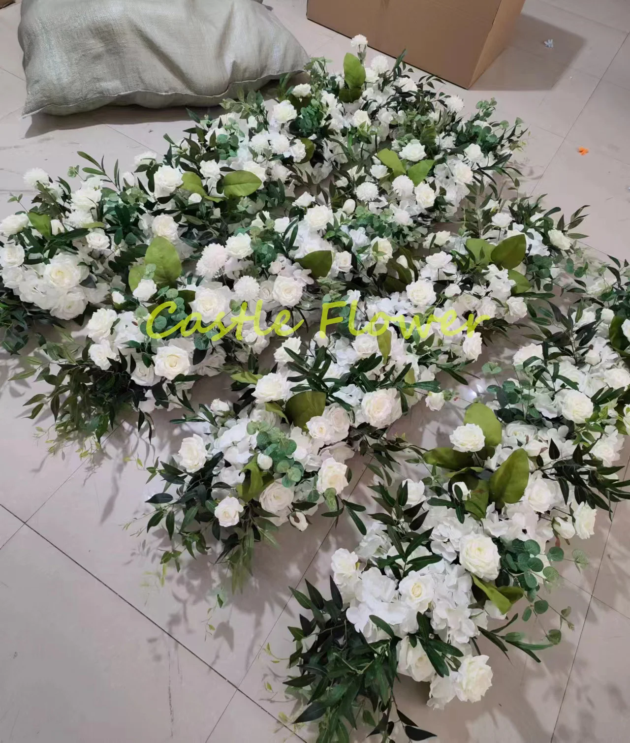 Custom Wedding Props - Elegant Artificial Flower Runners