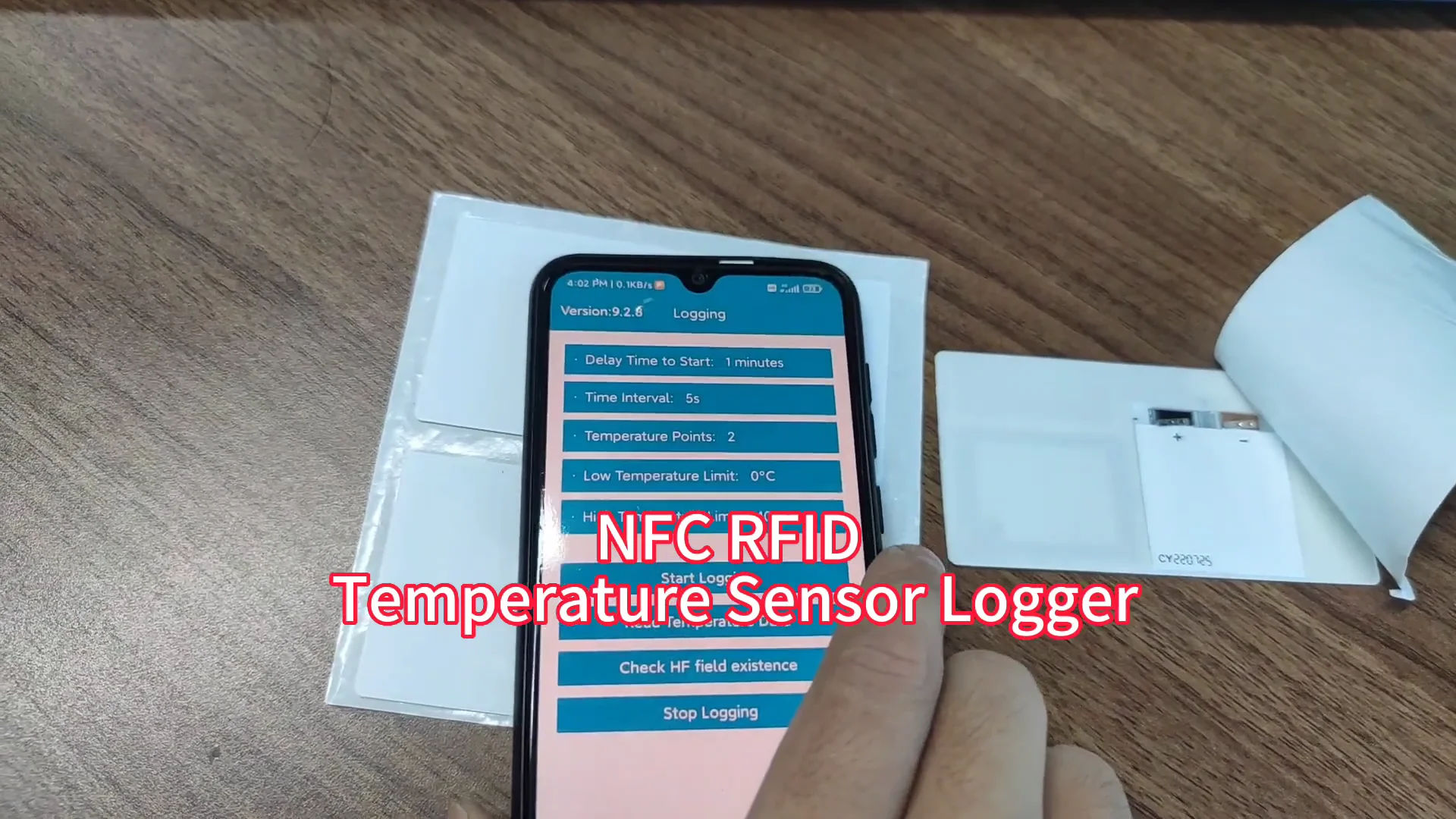 Cold Chain Temperature Monitoring Passive Rfid Temperature Data Sensor Nfc Tag Logger - Buy ...