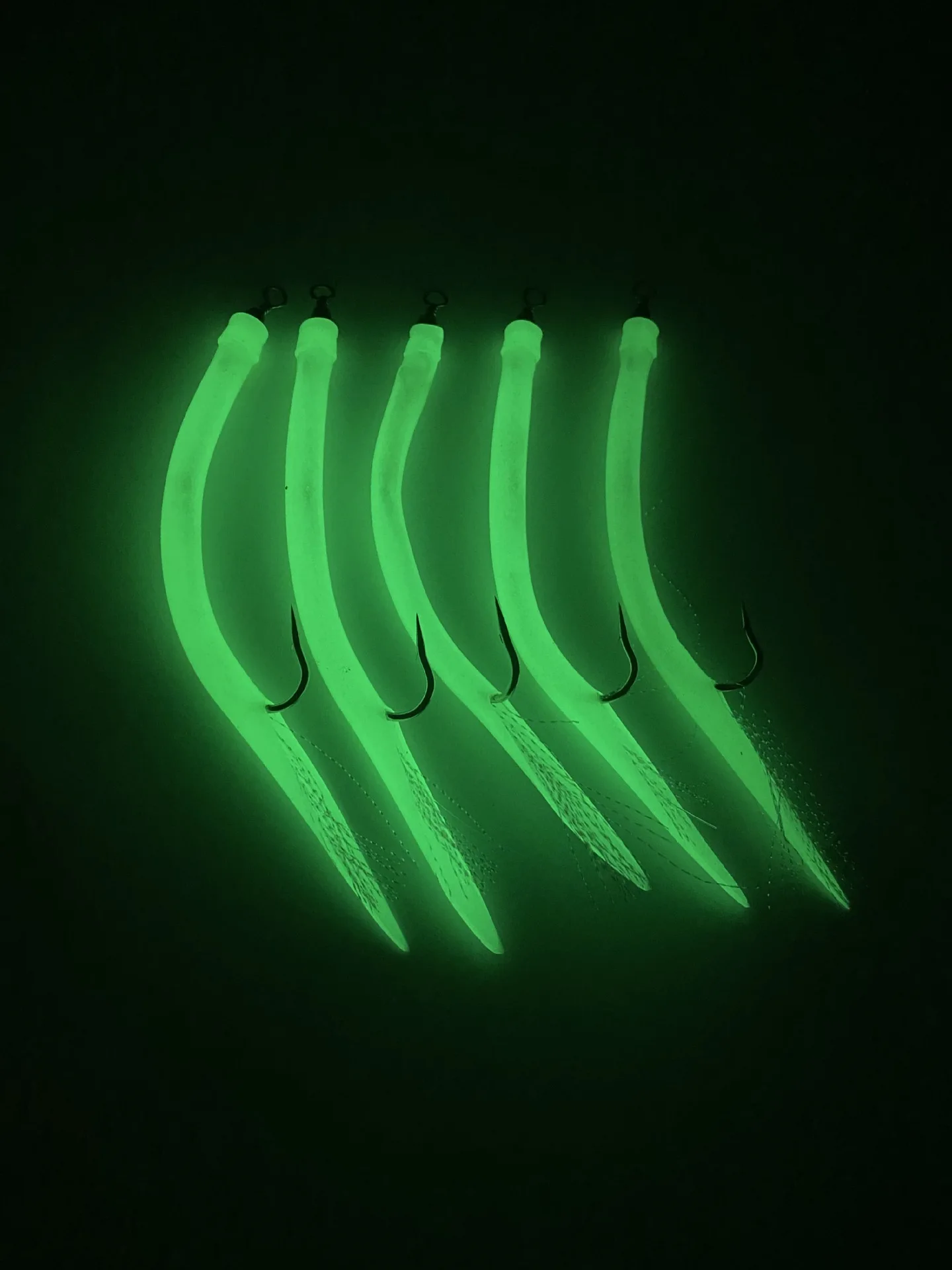 Codfish Fishing Eel Tube Jig Bait Shank Offset Hook Barbed Octopus Hook ...