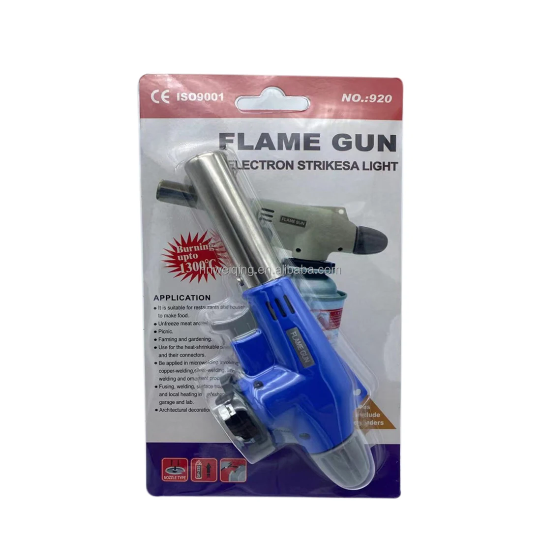 Portable Metal Welding Burner Blowtorch Gas Torch Flame Thrower Gun For ...