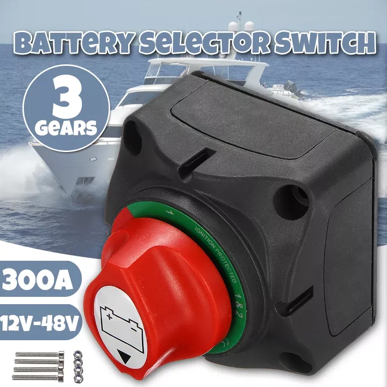 Marine Dual Battery Selector Switch Safety On Off Disconnect Switch ...