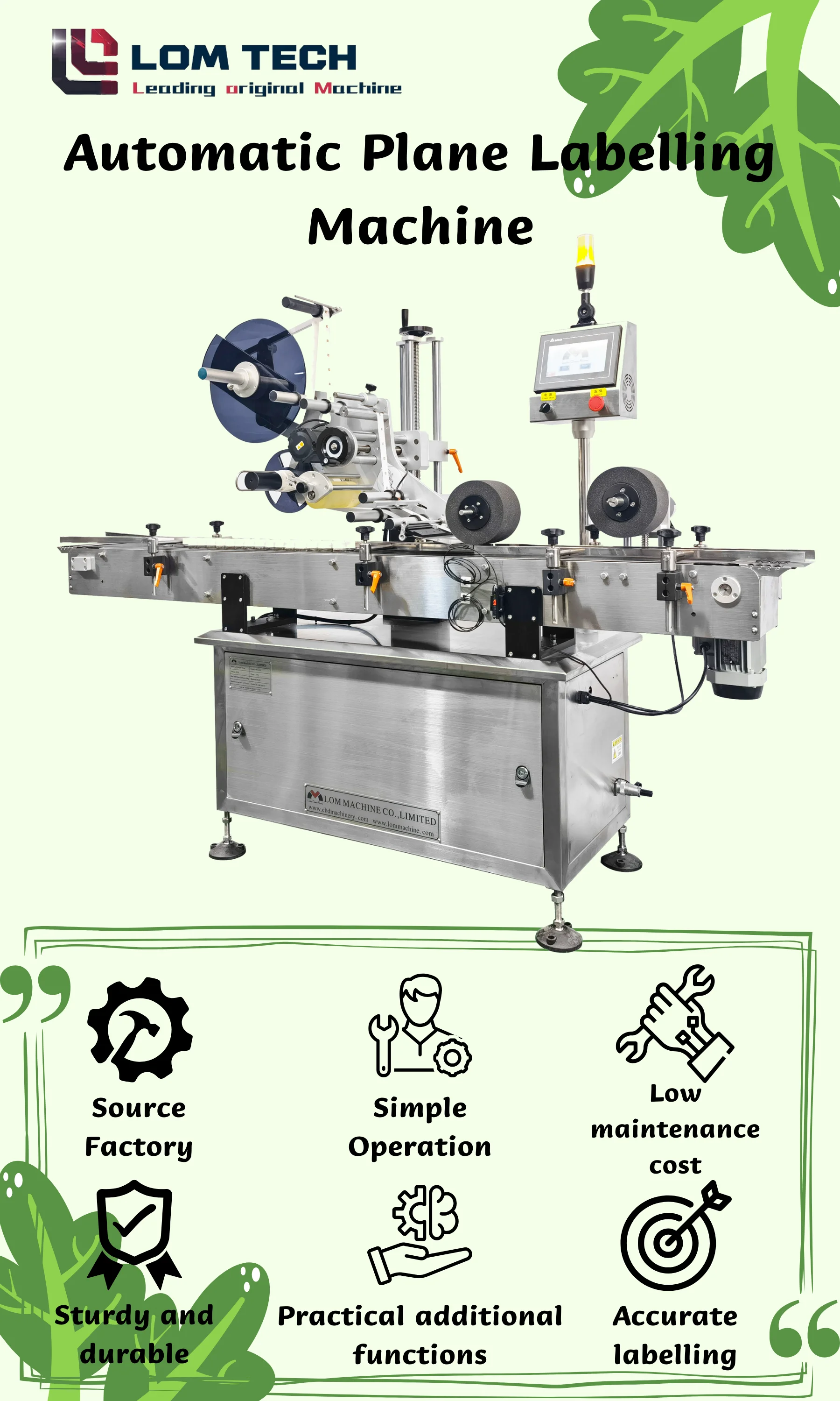 Flat Labeling Machine Fully Automatic Square Bottle Labeling Machine ...