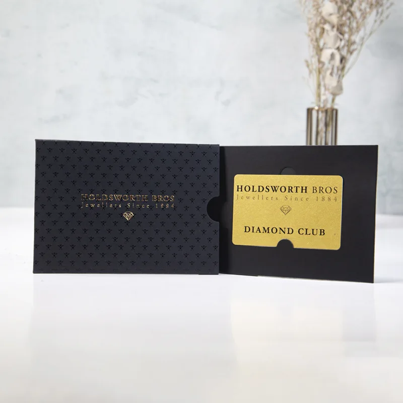 Custom Luxury Creative Paper Sliding Drawer Box VIP Credit Gift Card Packaging Pulling Envelope ...