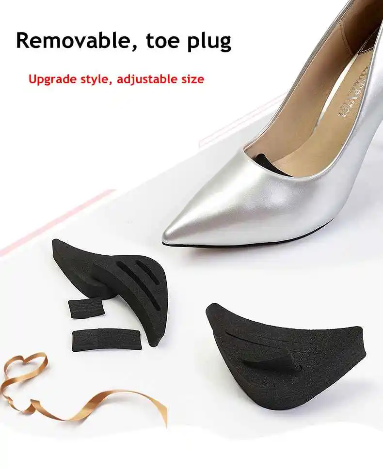 Women High Heel Toe Plug Insert Shoe Front Filler Cushion Pain Relief ...