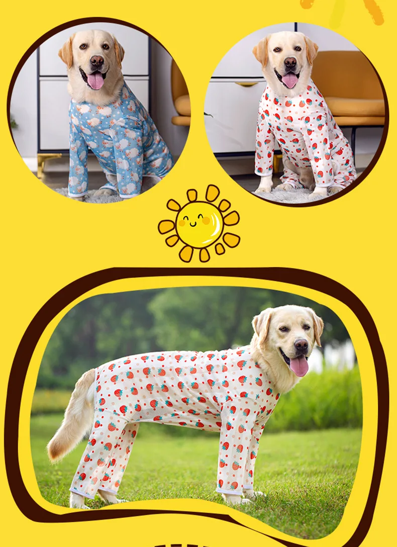 Pet Onesie Pjs Clothes Slim Fit Lightweight Pullover Dog Pajamas Full ...