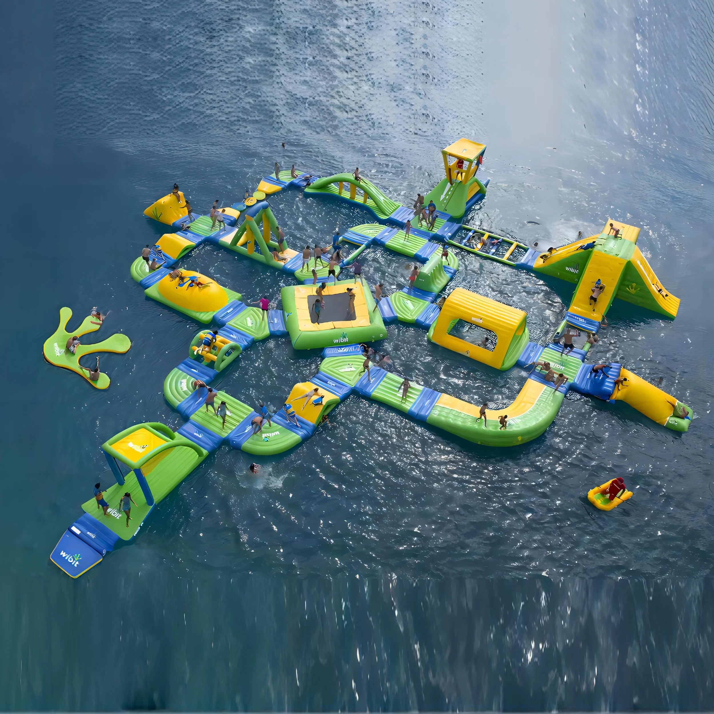 Commercial Outdoor Giant Wipeout Inflatable Obstacle Course Water Park Play Game Inflatable