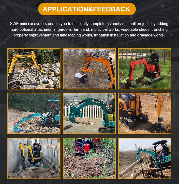 800kg Mini Excavator SWE08 | Crawler Digger with 1120mm Dig Depth ...