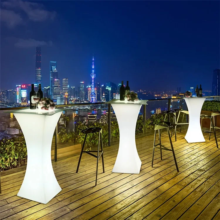 Hot Party Led Table For Bar Waterproof Wedding Bar Glowing Bar Chair ...