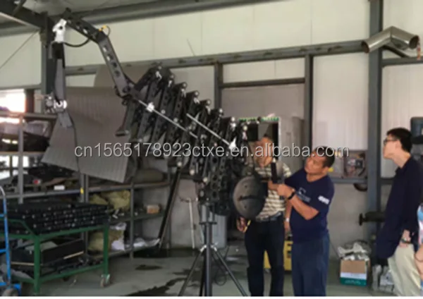 Telescopic Camera Jib Crane Scissor 18ft With U-type Pan Tilt Head ...
