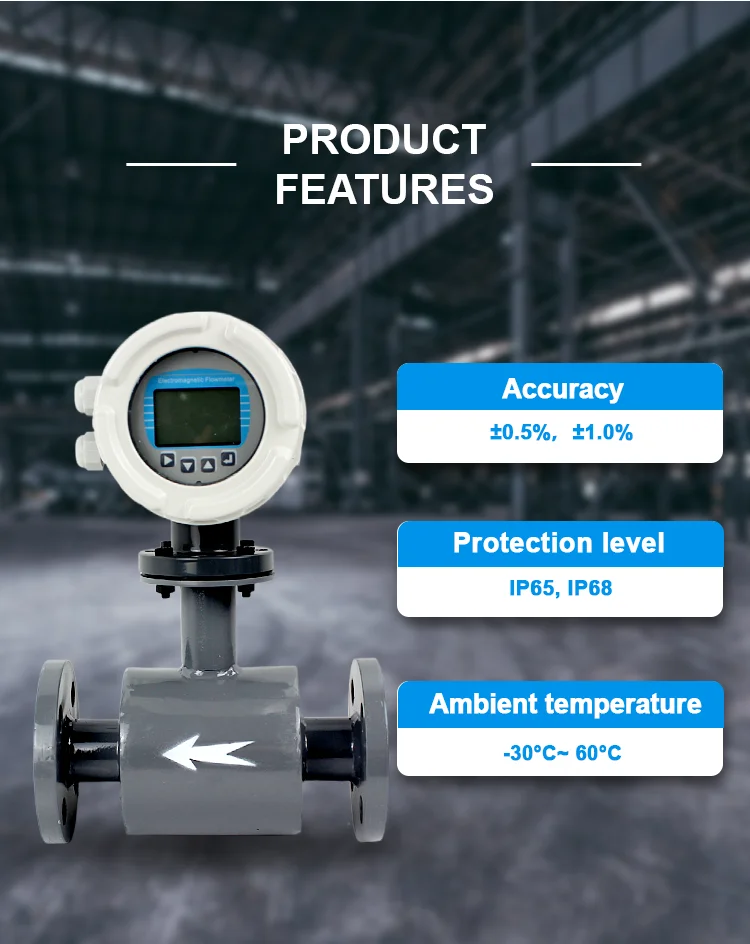 Electromagnetic Flow Meter 8 Inch, Modbus TCP, Accurate Flow ...