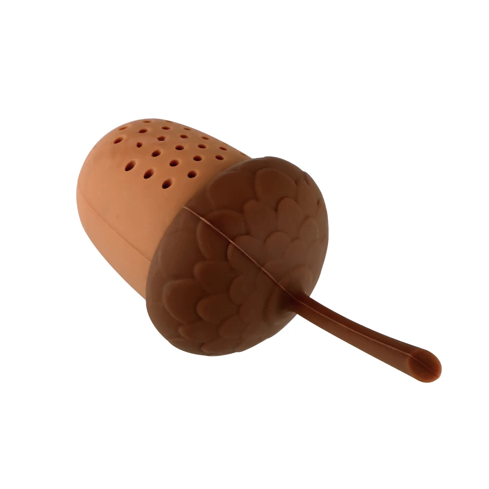 Cute Acorn Silicone Tea Infuser Pine Nut Shape Tea Bag Strainer ...
