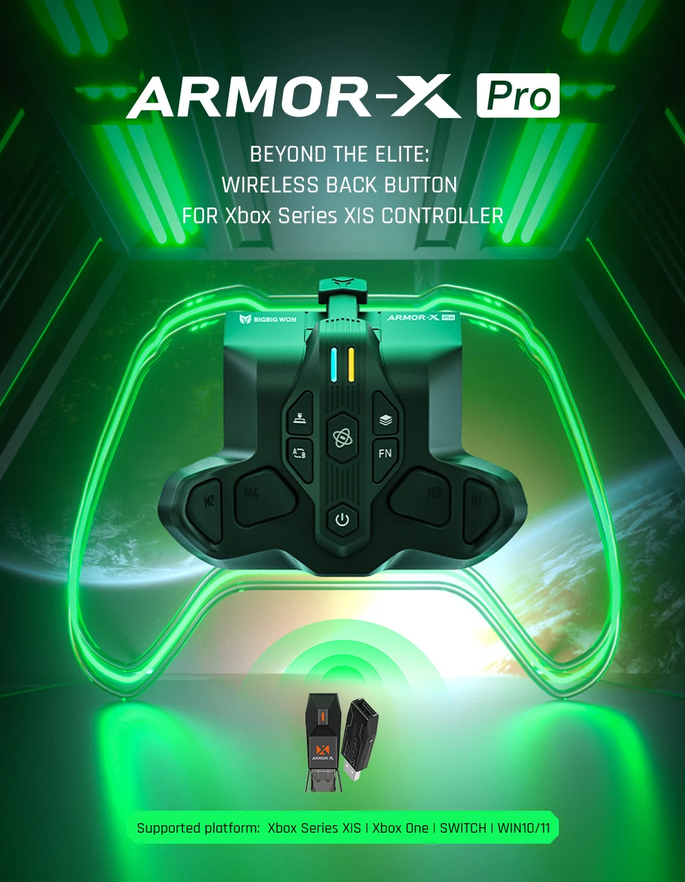 ARMORX Pro Wireless Back Button for Xbox Series Controllers