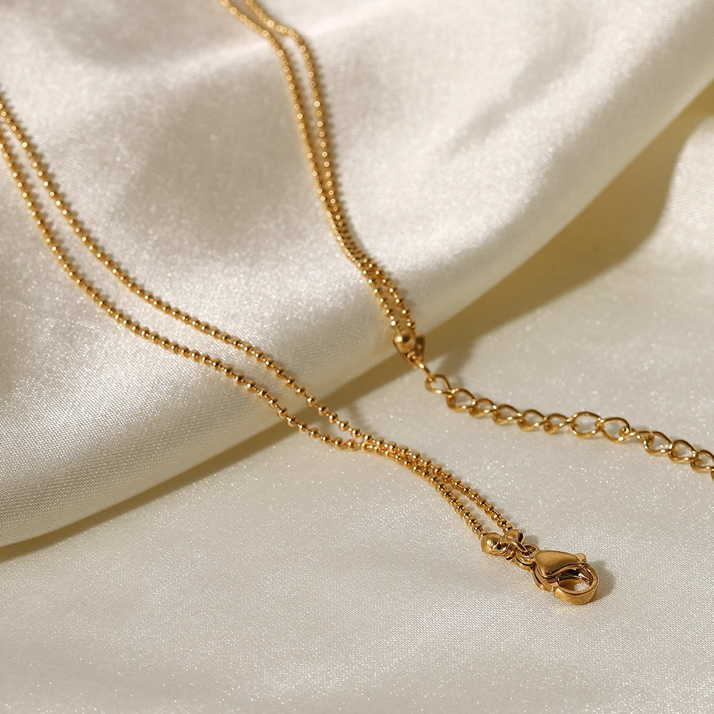 Trendy 18K Gold Plated Waterproof Anti-tarnish Stainless Steel Jewelry ...