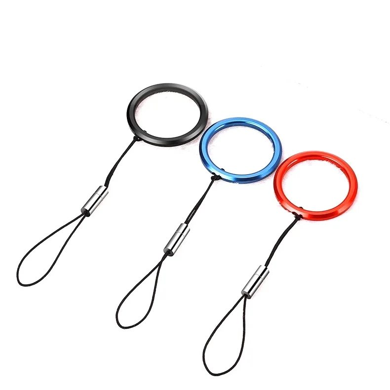 New Rimless Metal Circle Ring Buckle Simple Short Hanging Rope Mobile ...