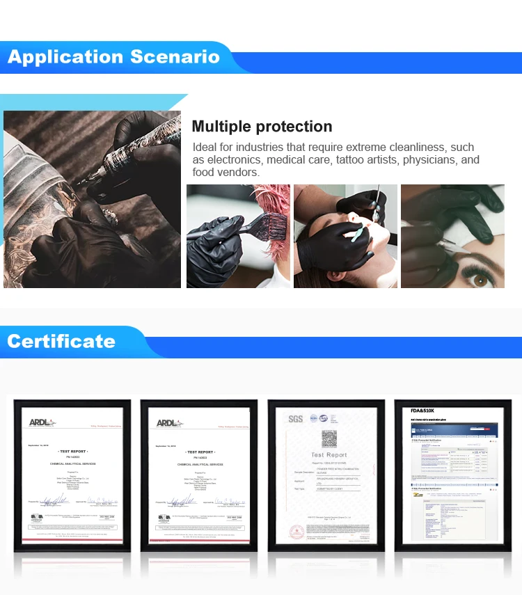 Black Disposable Nitrile Gloves For Us Market Ready To Dispatch With ...