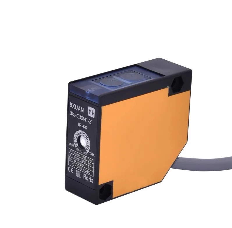 Bxuan A3r Optical Proximity Sensor 3m Detection Distance Npn Pnp 24v