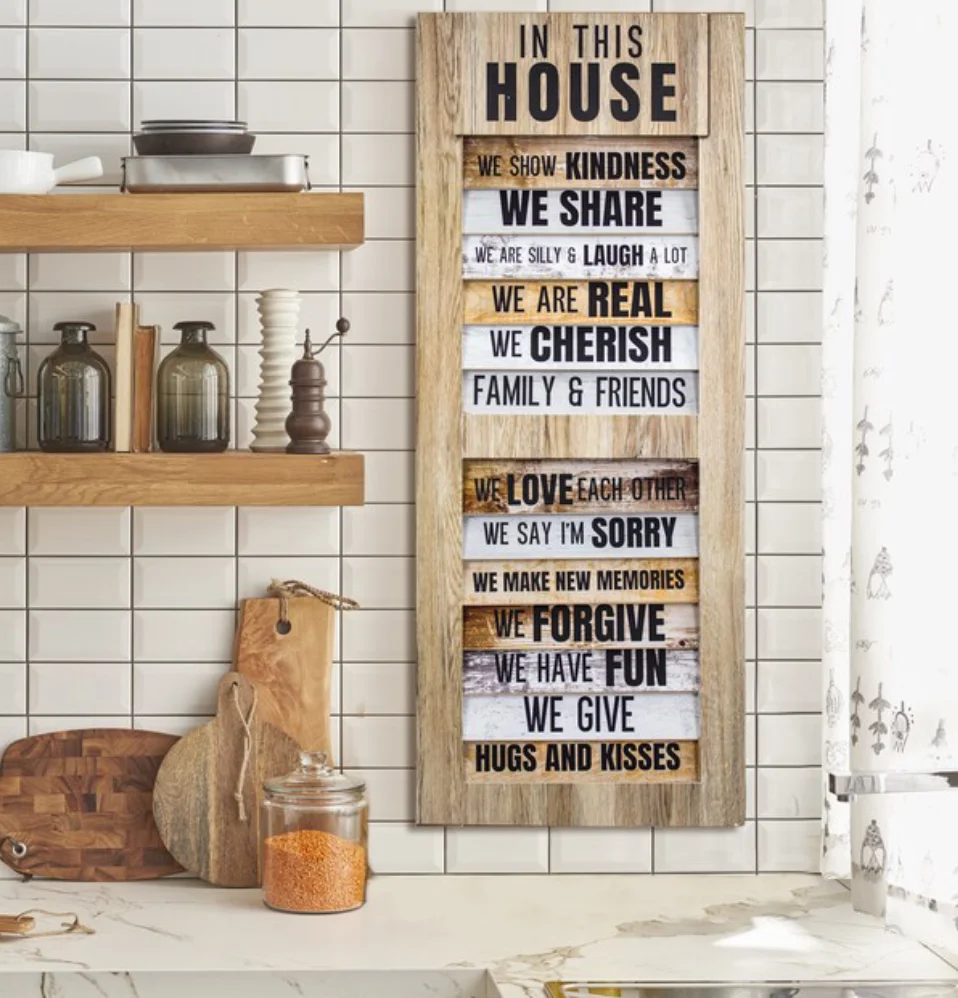 Vnovos Customized Rustic Wooden Door Hangers Outdoor Hanging House ...