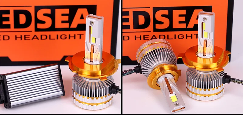 Redsea R46 260W LED Headlight Bulb - H7 H4 H11 9005 9006, 6000K ...
