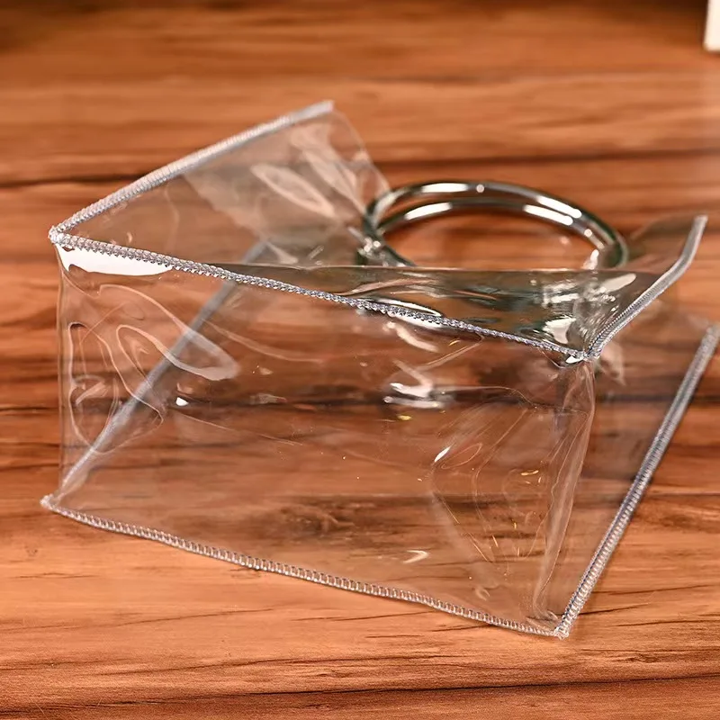 PVC Bag Shopping Round Tote Custom Size Plastic Bag Pvc Gift Bag with ...