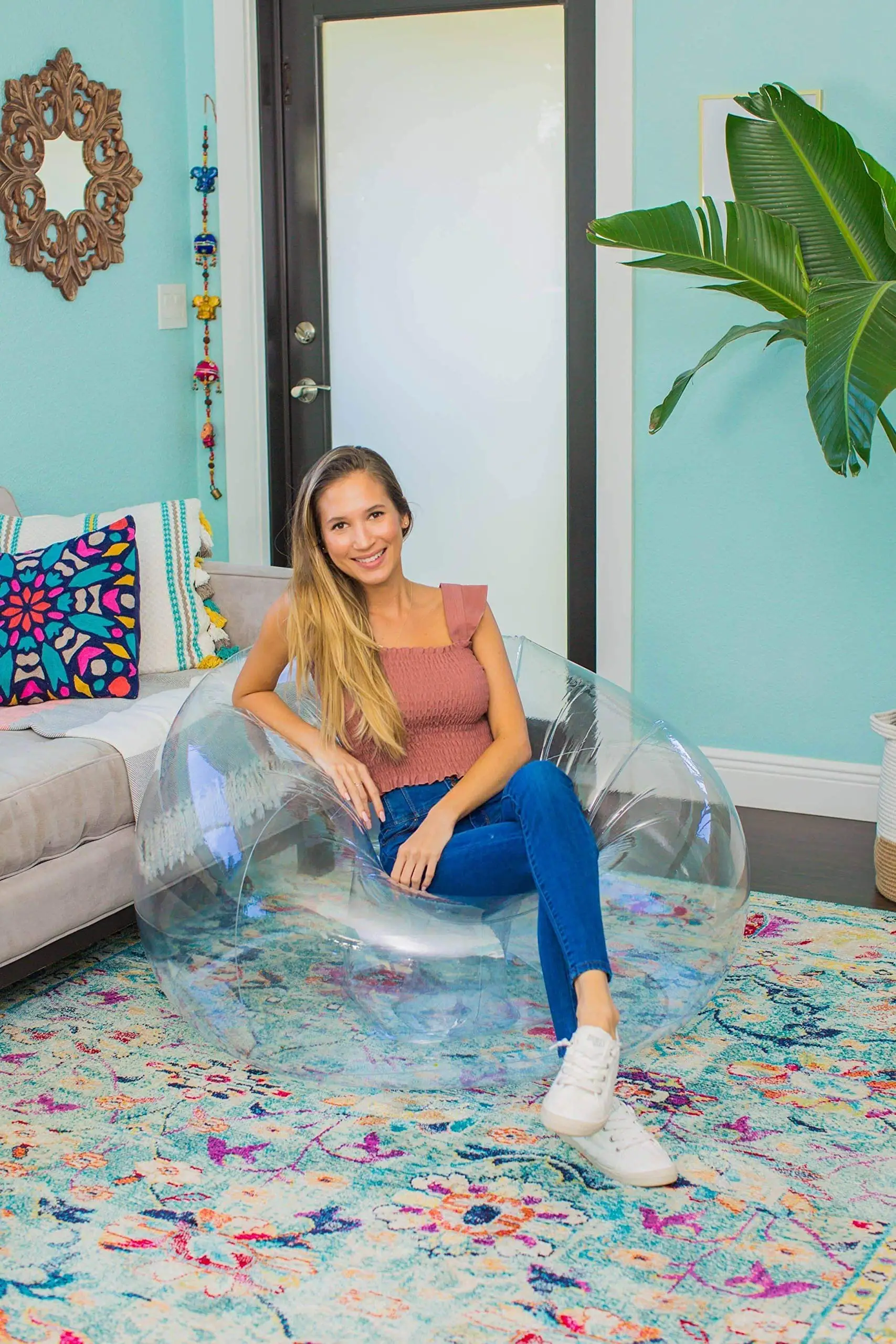 Hot Star Models Inflatable Sofa Portable Inflatable Recliner Can Be ...