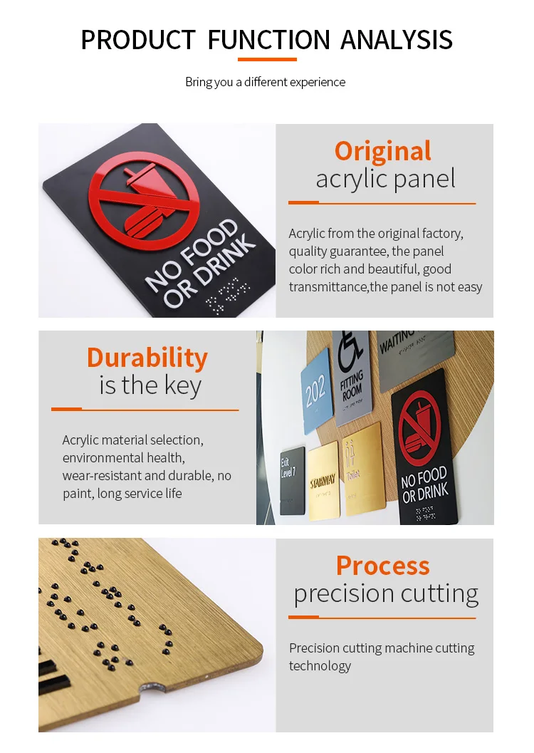 ADA Signage - Tactile Braille Signs for Elevators & Hospitals