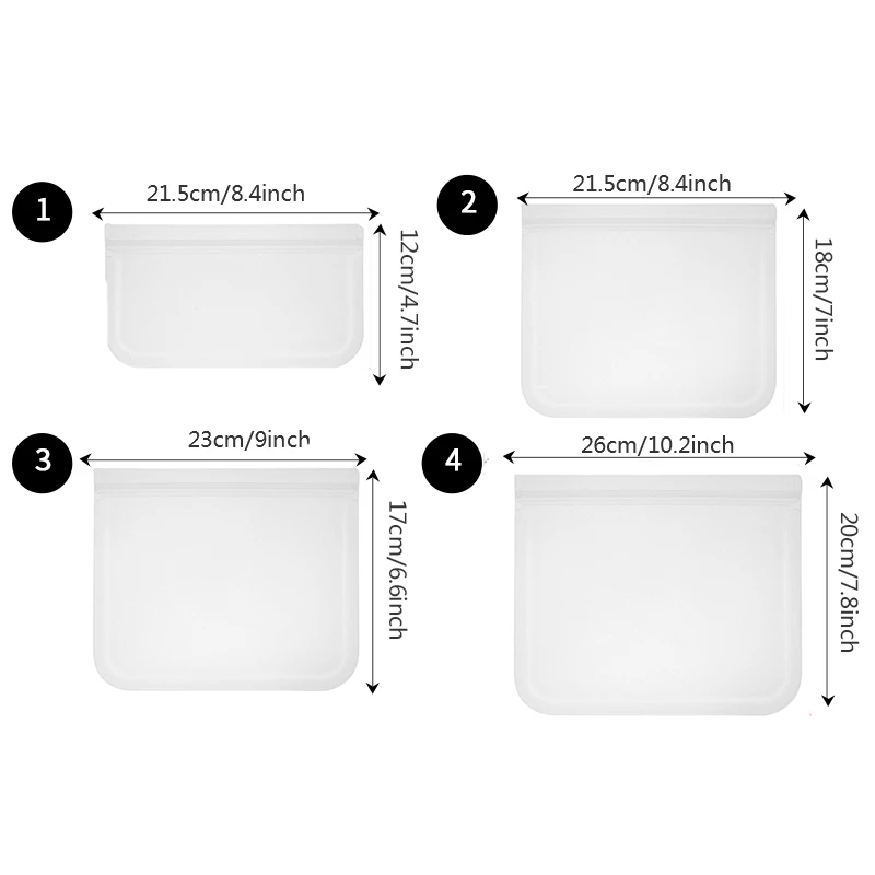 Reusable Food Grade Zip Shut Snack Container Peva Zip Lock Bag - Buy ...