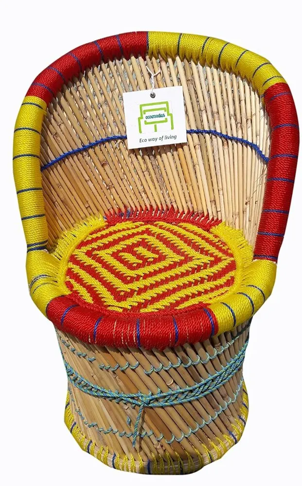 2024 Kids Handicraft Cane Bamboo Camping Chairs for Outdoor