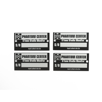 Industrial Equipment Metal Nameplate Printed And Engraved Aluminum ...