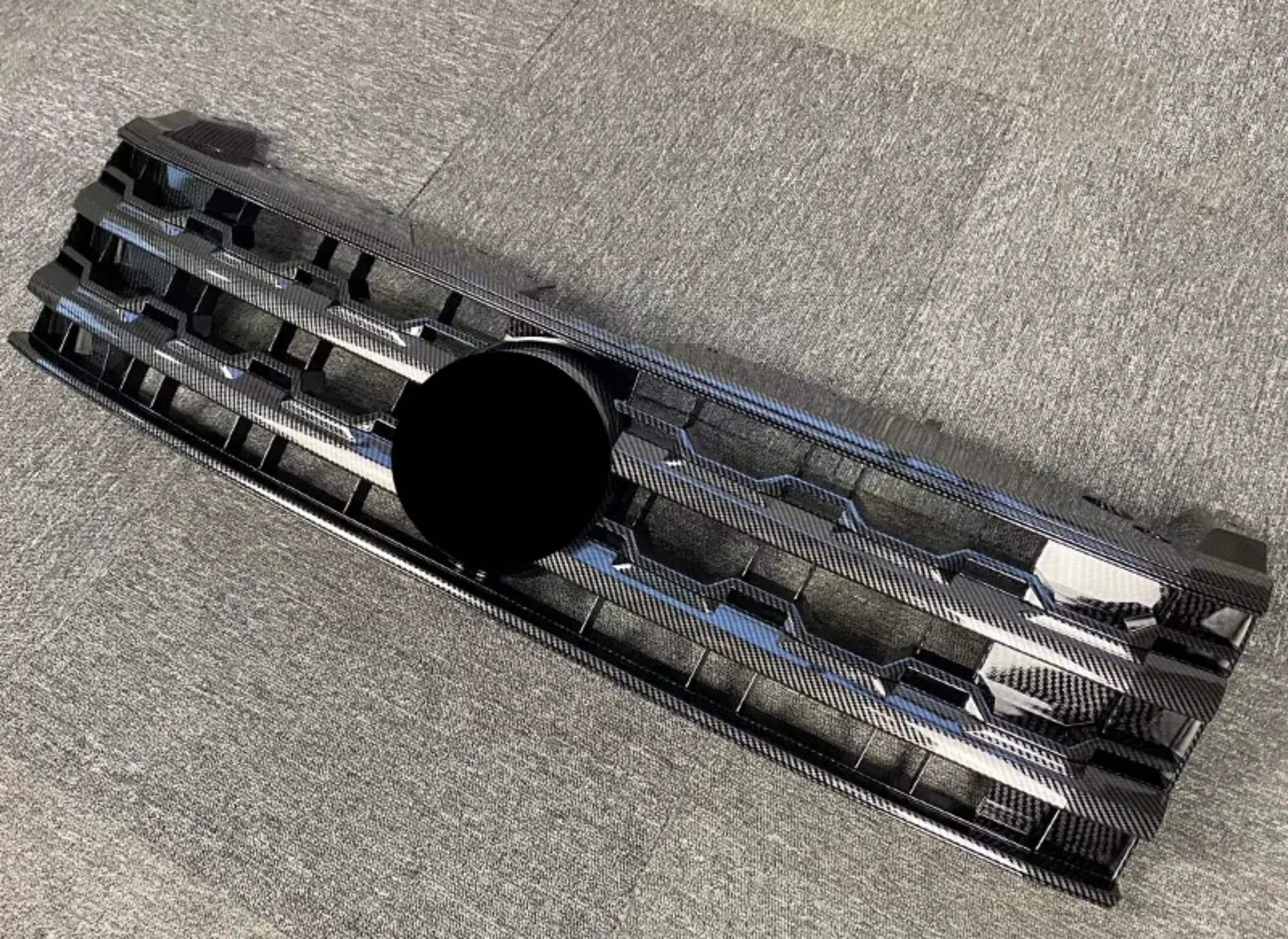 Carbon Fiber Front Radiator Grille Grid For Volkswagen Vw Teramont 2020 ...