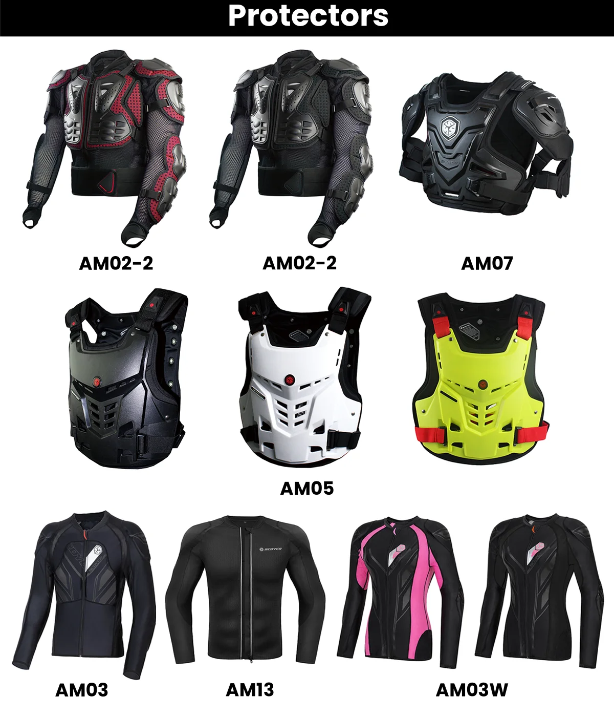 Dirt Bike Body Armor Full Kit Clothes Protection Biker Protective ...