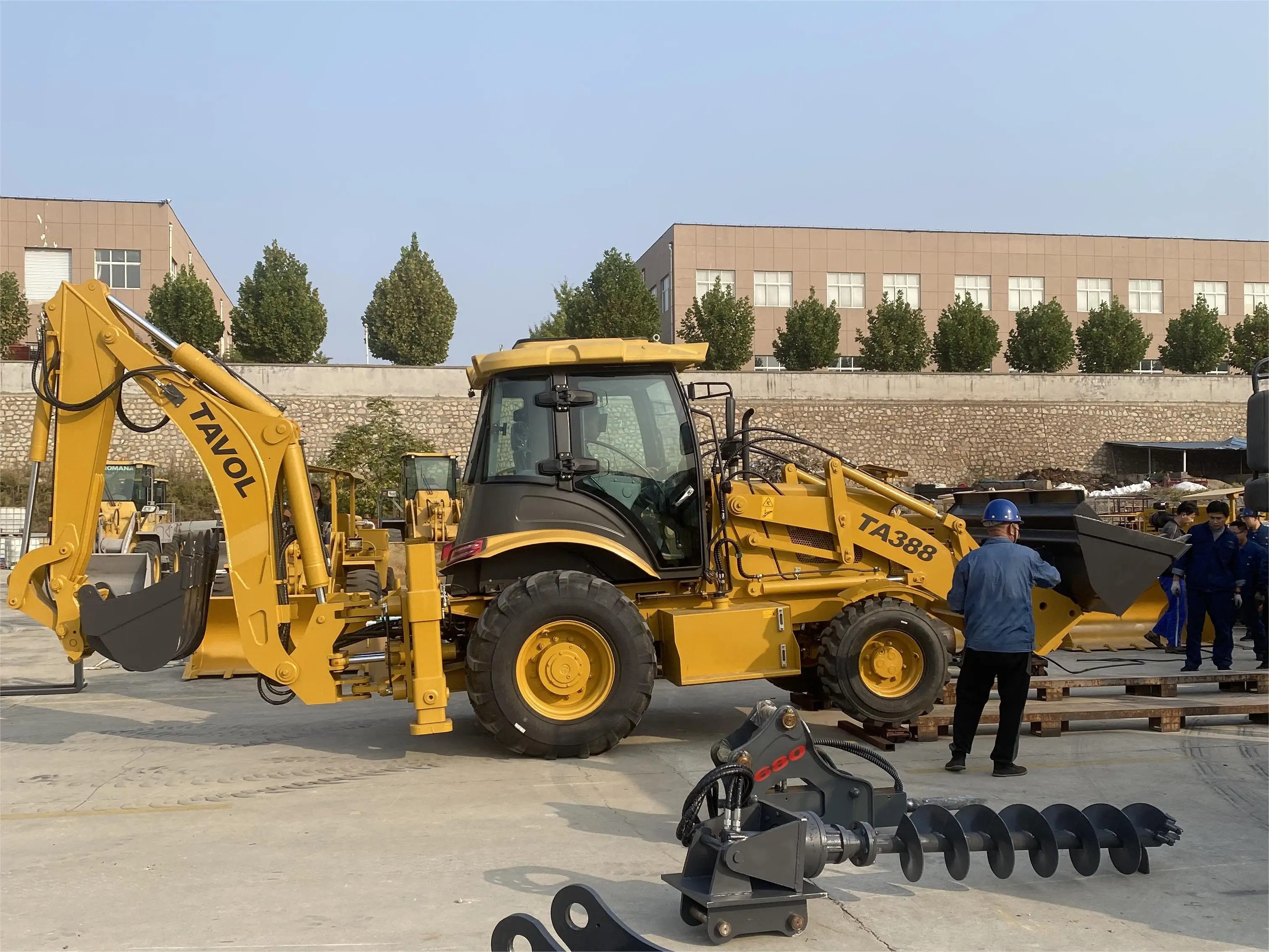 Drilling-Holes-Machine-Backhoe-Excavator-Attachments-Hydraulic for ...