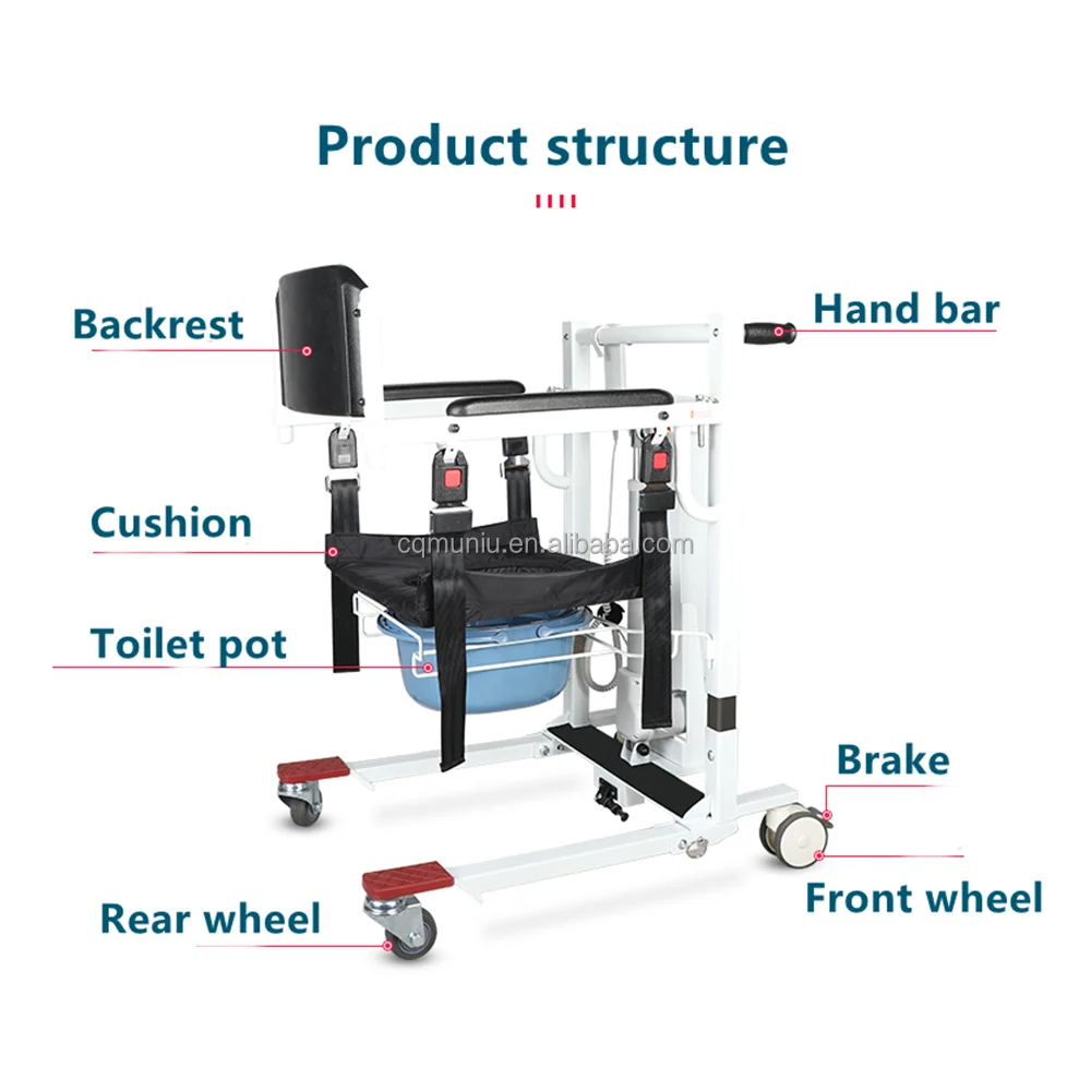 Multi-function Electric Transfer Chair - Commode Lifting Machine for ...