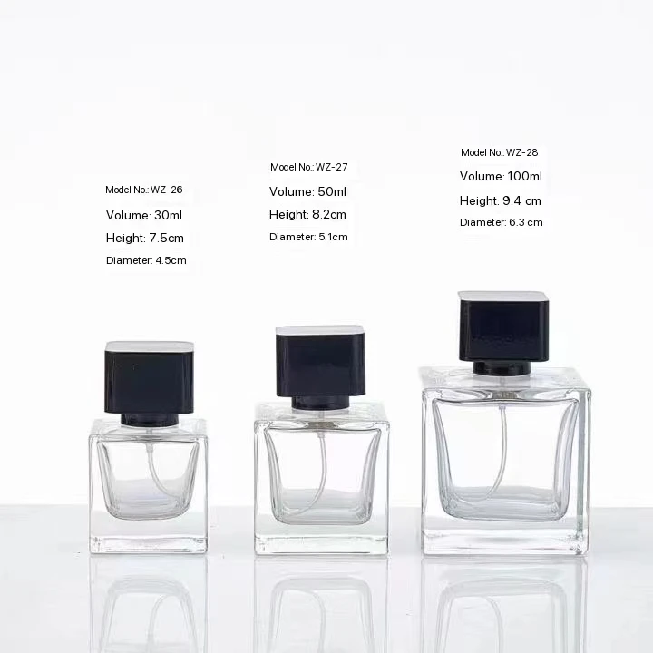 50 Ml Spray Perfume Bottle Cube Oil Holder With Pump - Buy Cube Perfume ...