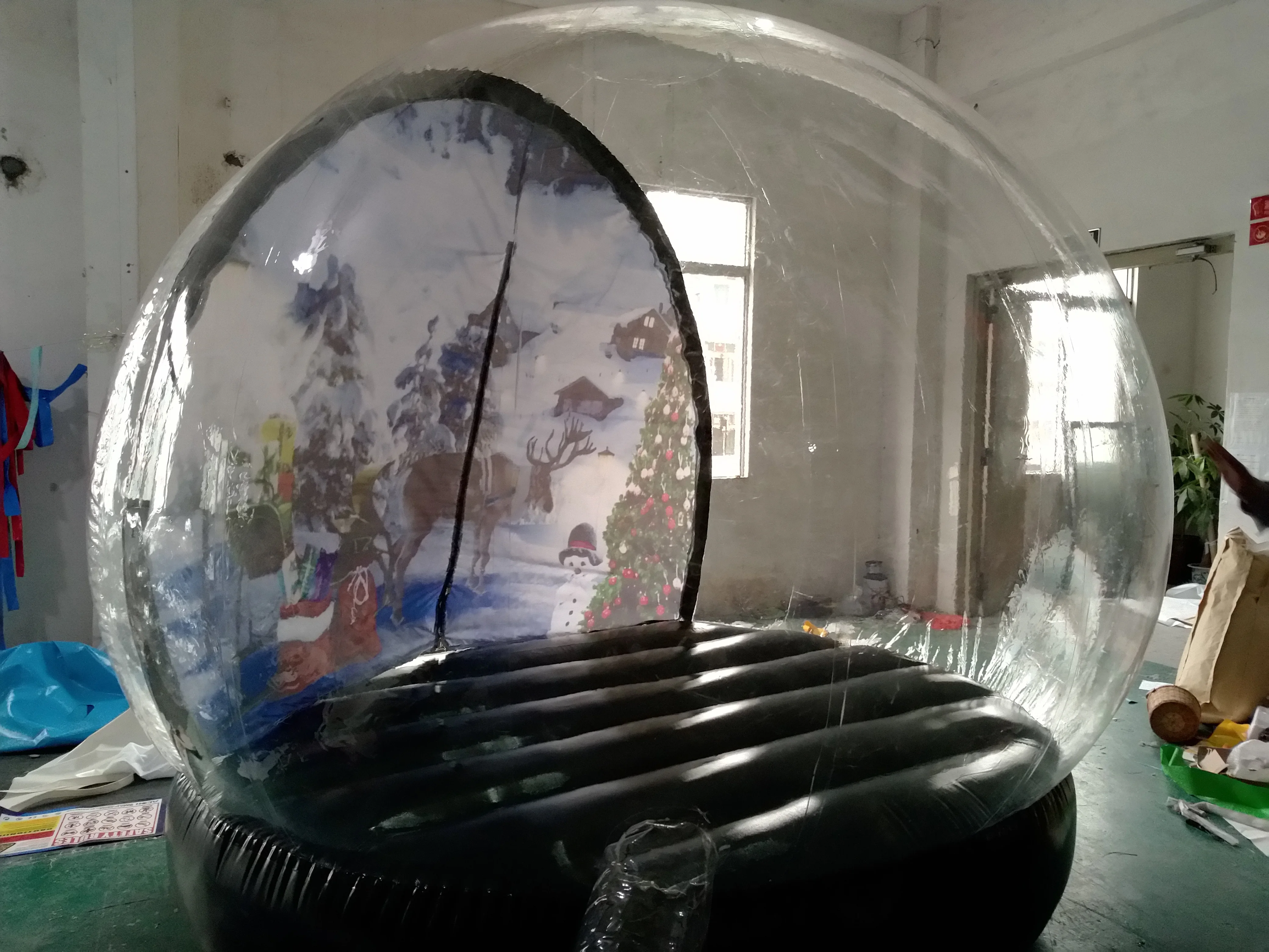 Giant Outdoor Inflatable Christmas Snow Globe Ball - 4m Dia