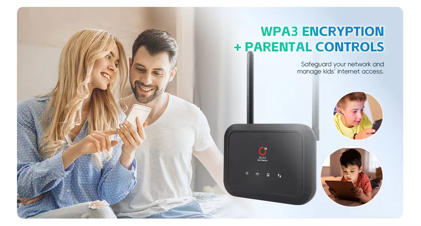 OLAX AX8 PRO - High Range Wi-Fi 6 Router with 5000mah Battery