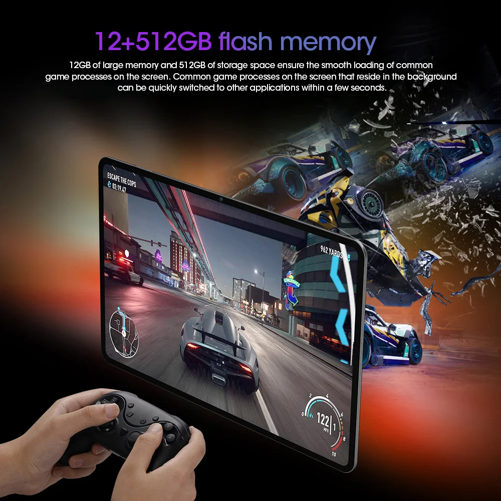 Hot Selling Item Tablet Computer 12+512gb 5g Sim Octa-core Android10 ...