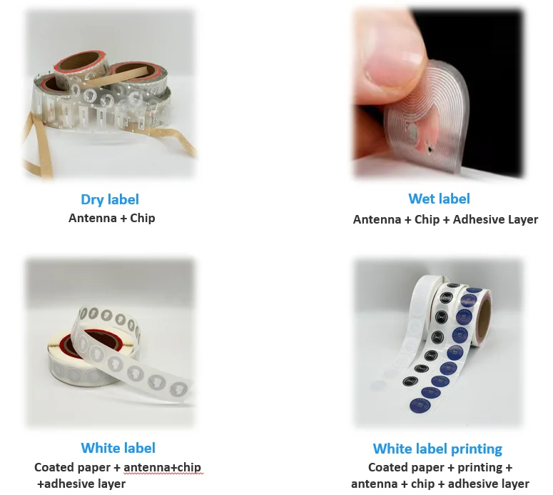 In Stock 13.56mhz NFC Smart RFID Sticker 213 Chip Tags