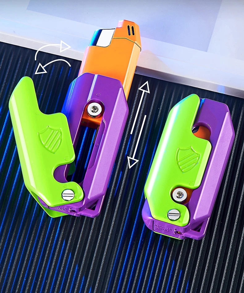 2024 Hot Sale Fancy Carrot Knife Gas Inflatable Red Flame Smoking Cigarette Windproof Inflatable ...