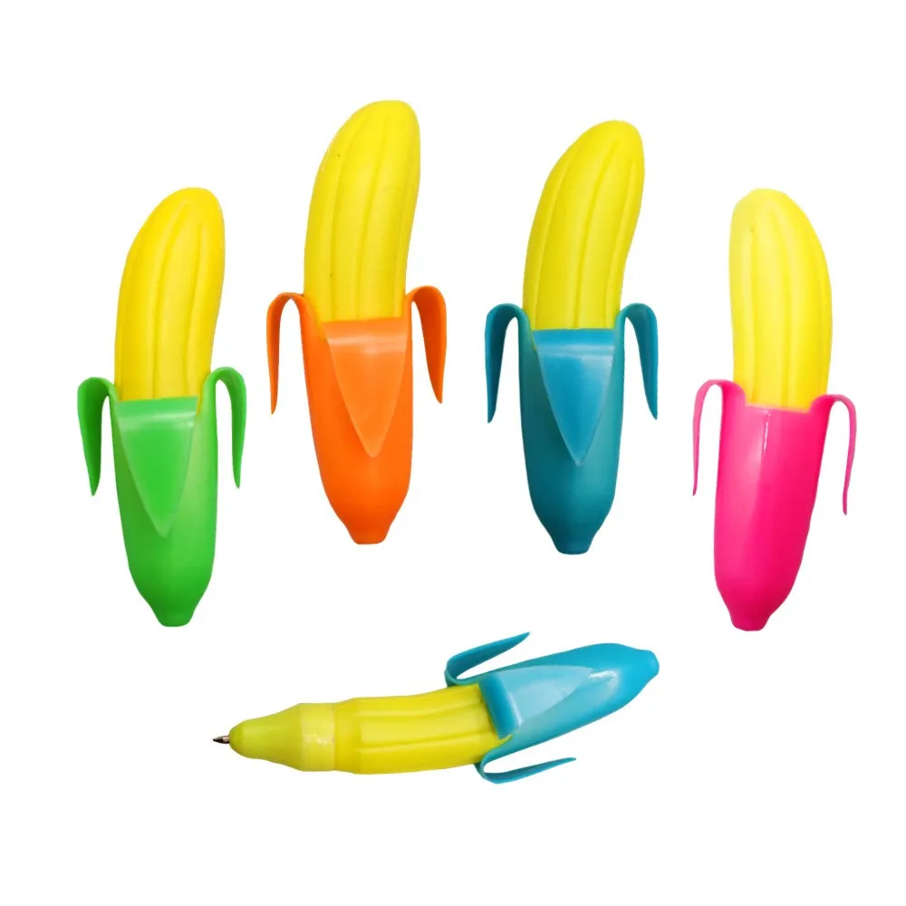 Wholesale Banana Shape Plastic Roller Pen Kids Learning Stationery Toys ...