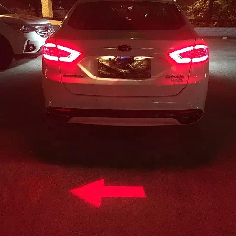 Universal Car Logo Laser Tail Fog Light Auto Brake Parking Lamp Rear ...