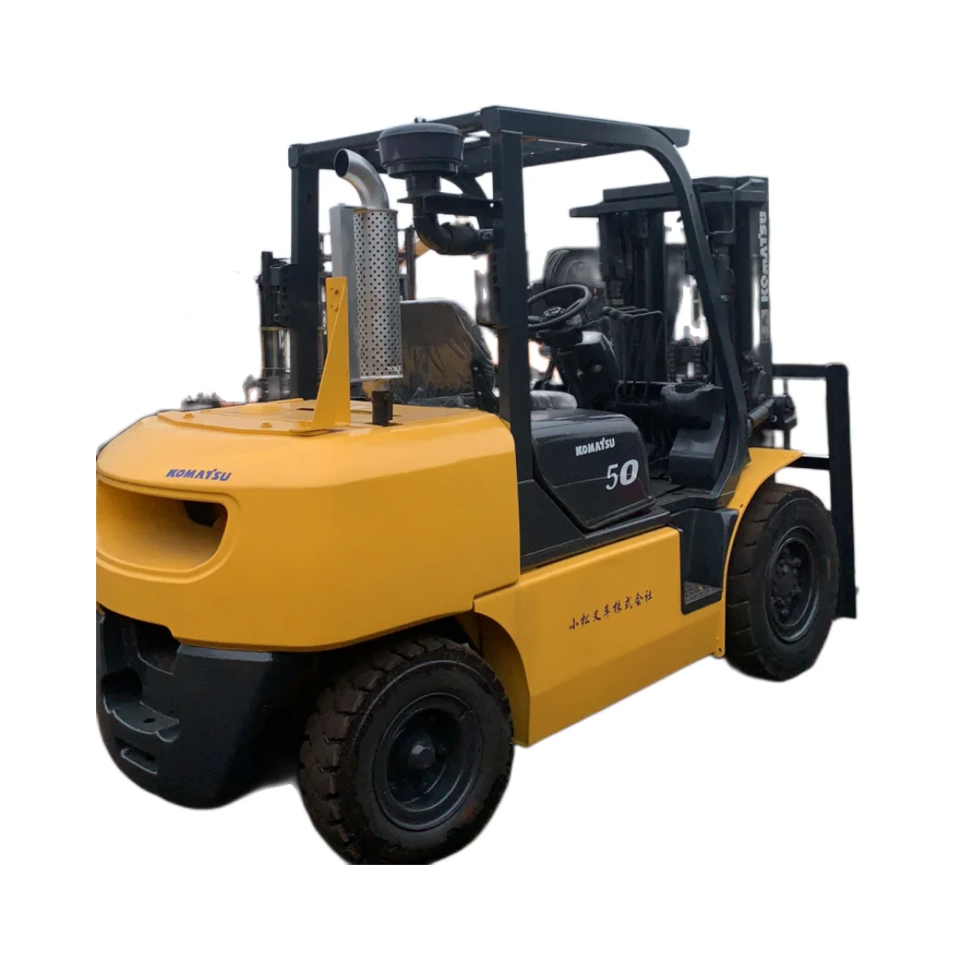 Diesel Engine Powered Lift Truck 5 Ton Diesel Forklift Komatsu Fd50 ...