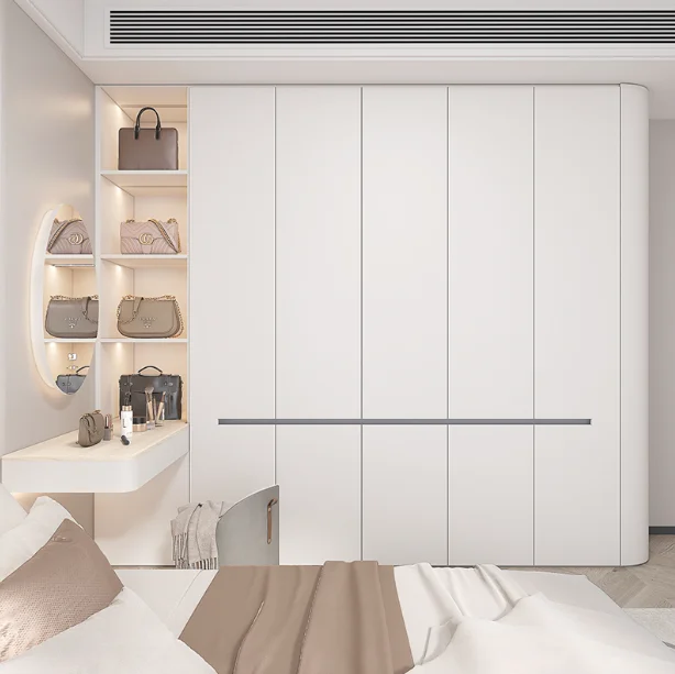 White Melamine Wardrobe Do The Room Top With Table Design Modern Style ...