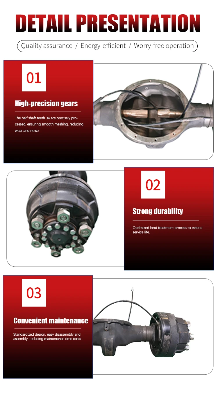 Forklift Parts 2-3.5T Front Axle Assembly Original for Heli H2000 2T 2 ...