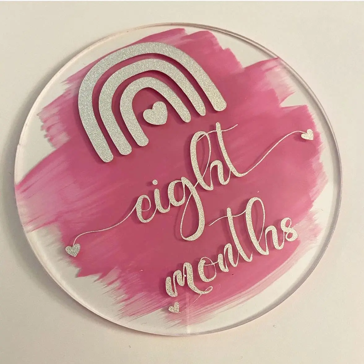 Transparent Round Acrylic Sign Blank Diy Clear Circle Acrylic Sheet 4 ...