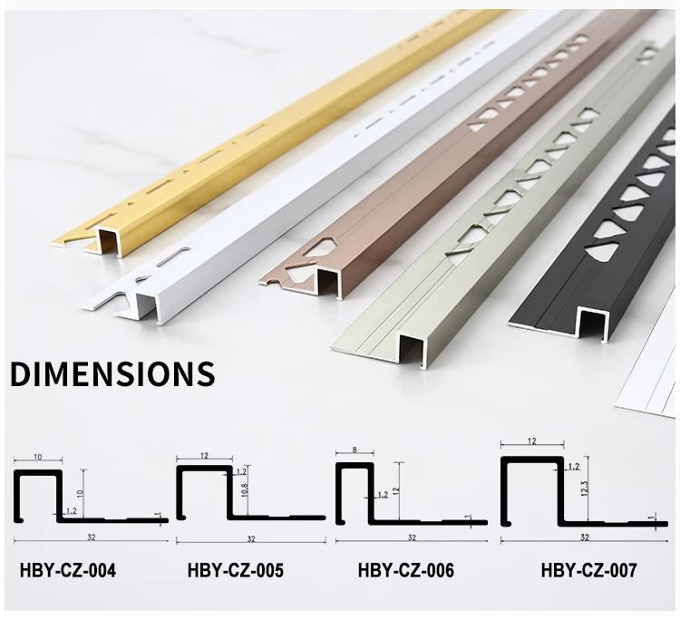 High Quality Gold Tile Trim Stainless Steel Metal Floor Strip Tile ...