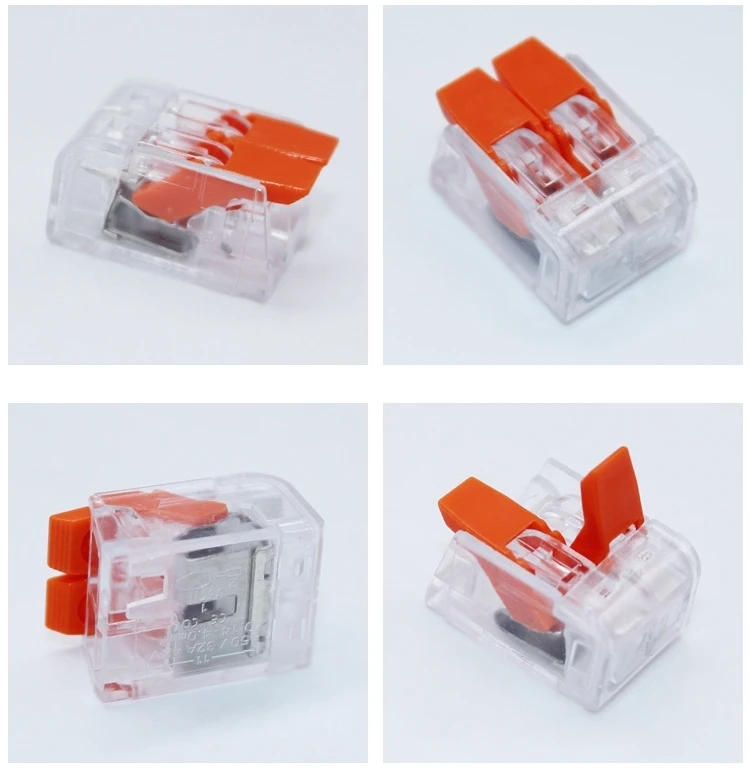 Universal Compact Conductor Terminal Block Lever Home Wire Connector, 2 ...