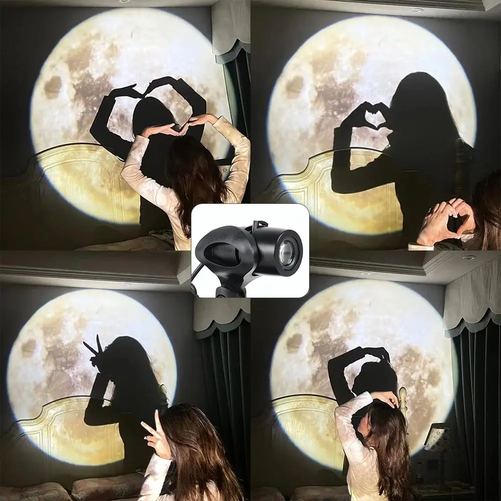 Usb Mini Moon Lamp Projector Night Light Earth Projection Led Lamp For ...