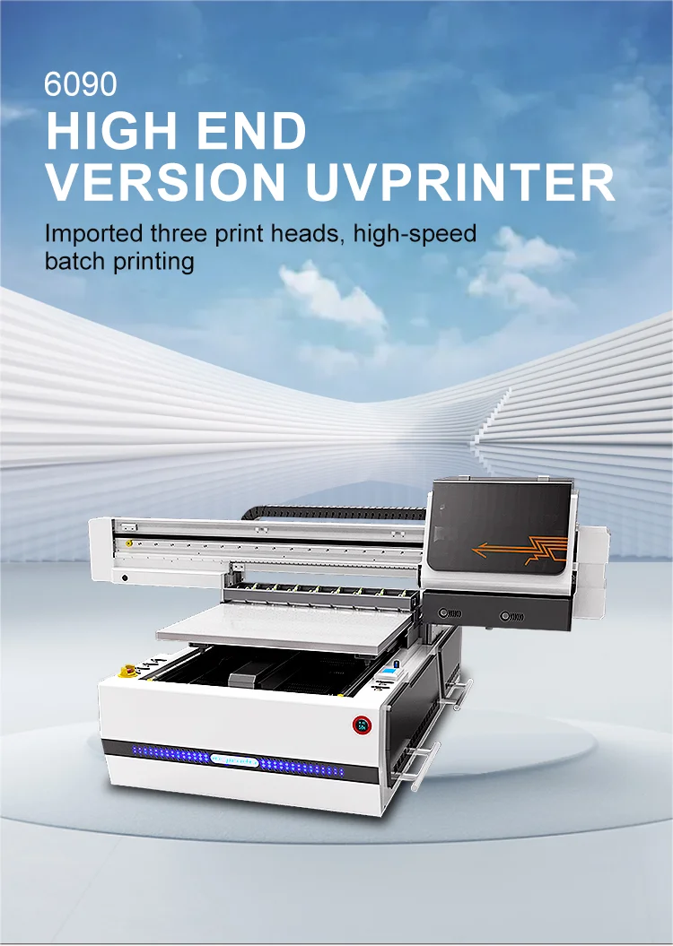 Visual Positioning UV Inkjet Printer 6090 UV Printer Printing AB Glue ...